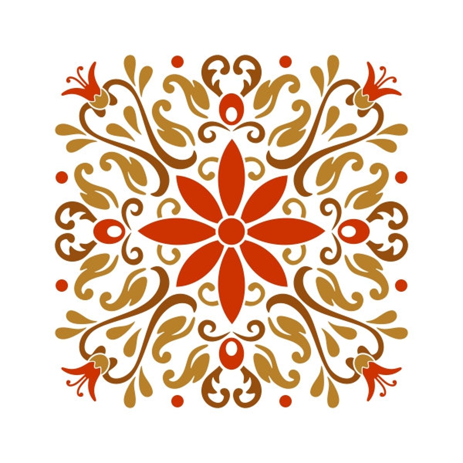 Square Decor Cuttable Design PNG DXF SVG & Eps File for - Etsy