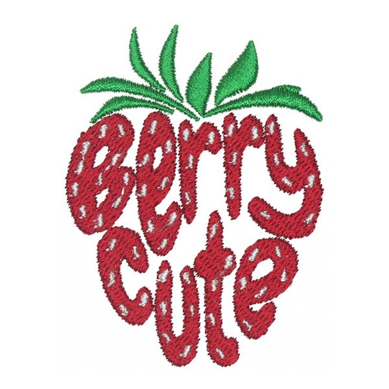 Berry Cute Strawberry Embroidery Design Instant Download - Etsy