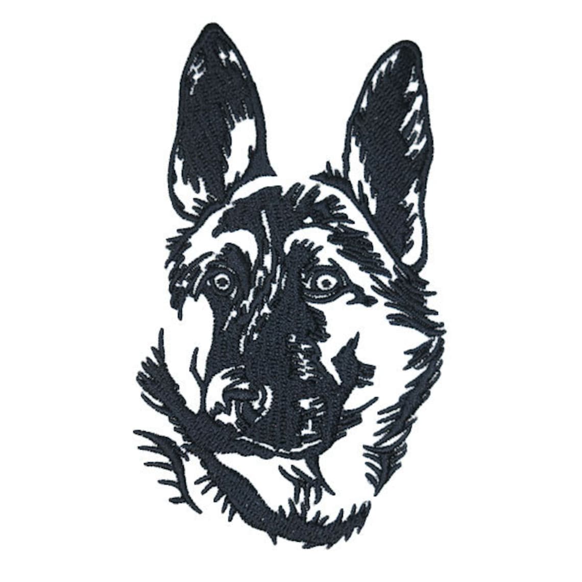 German Shepherd Dog Embroidery Design Instant Download | Etsy
