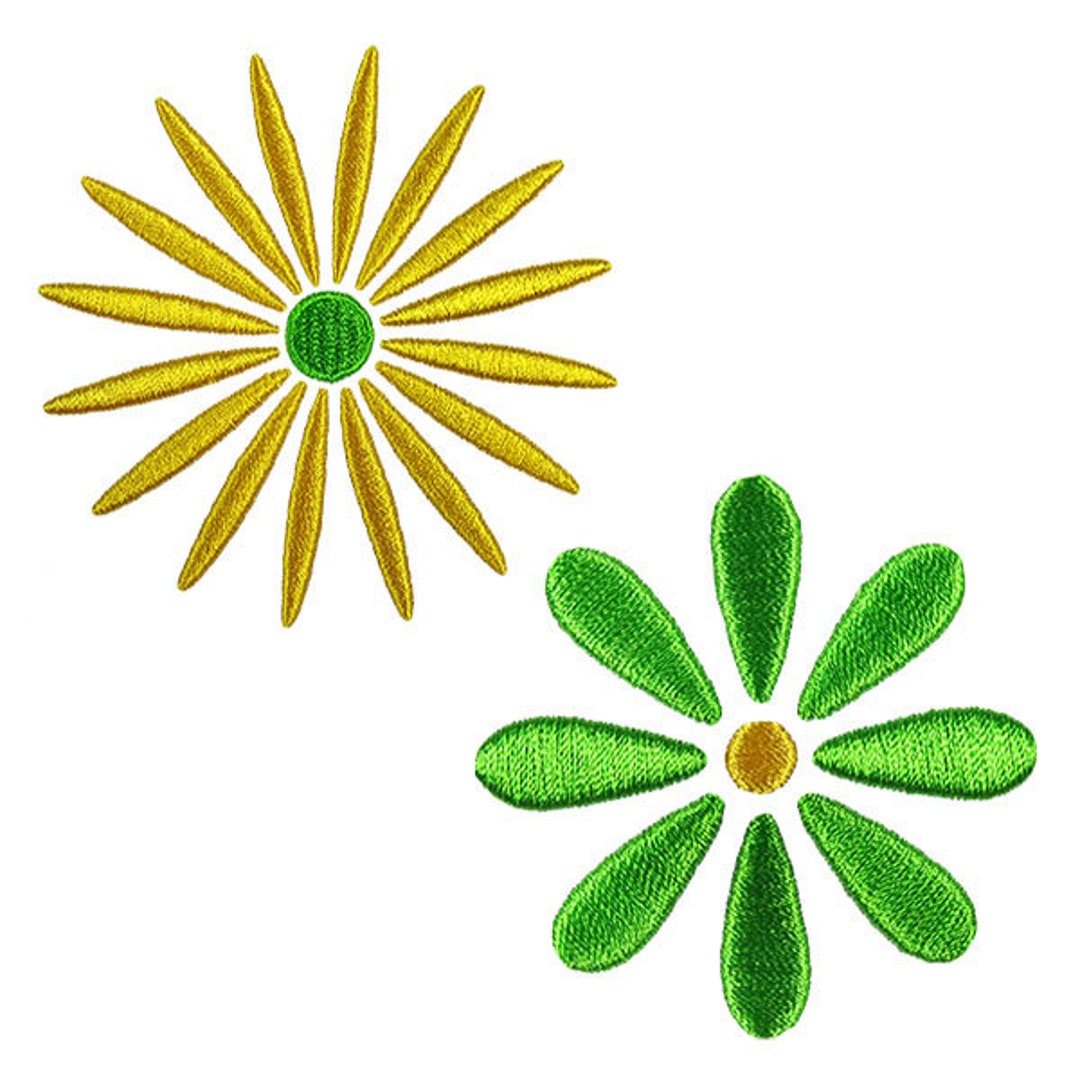 Daisy Flower Embroidery Design Instant Download - Etsy
