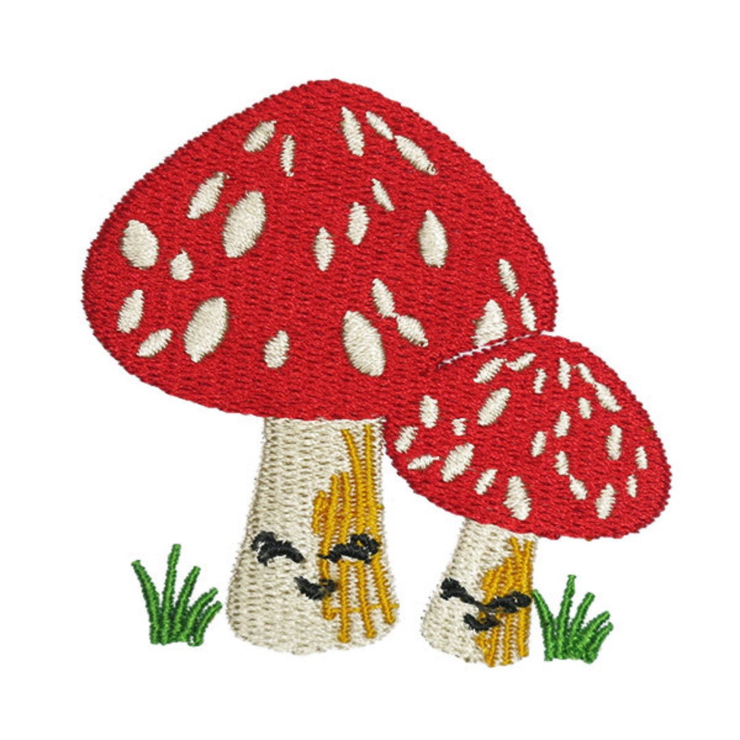 Mushroom Embroidery Design Instant Download - Etsy