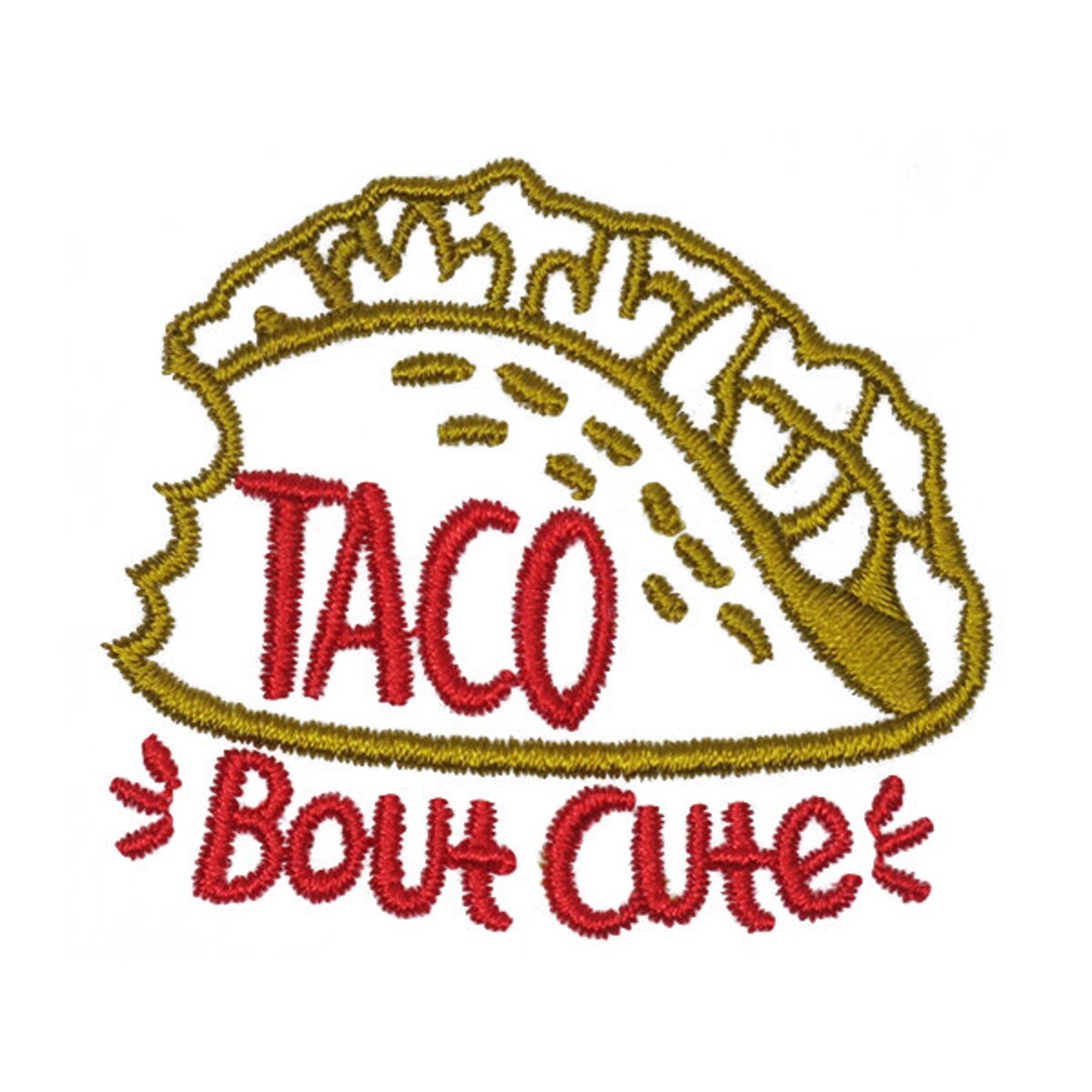 Taco Bout Cute Embroidery Design Instant Download - Etsy