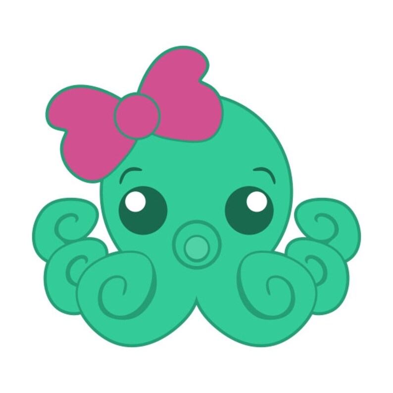 Octopus Pack Cuttable Design PNG DXF SVG & Eps File for | Etsy