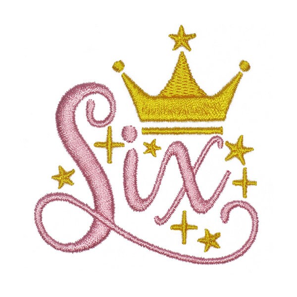 Crown Number Embroidery Design INSTANT DOWNLOAD | Etsy