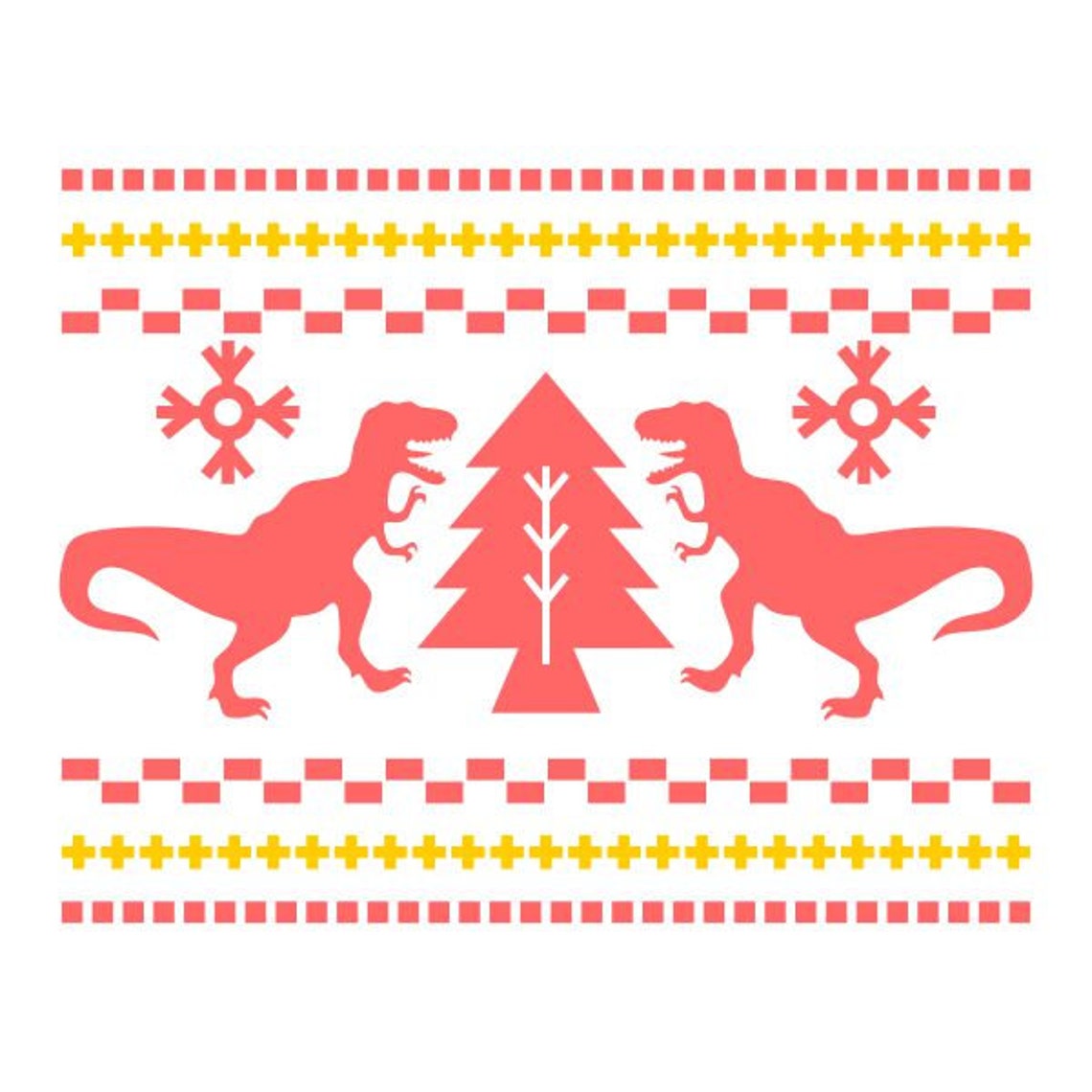 Christmas T-rex Pattern Cuttable Design PNG DXF SVG & Eps File | Etsy