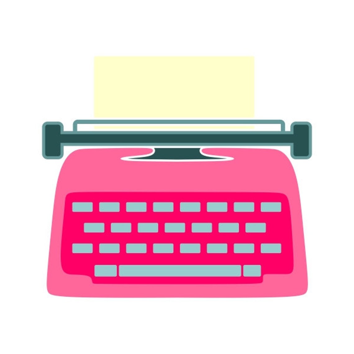 Typewriter Packcuttable Design PNG DXF SVG & Eps File for - Etsy