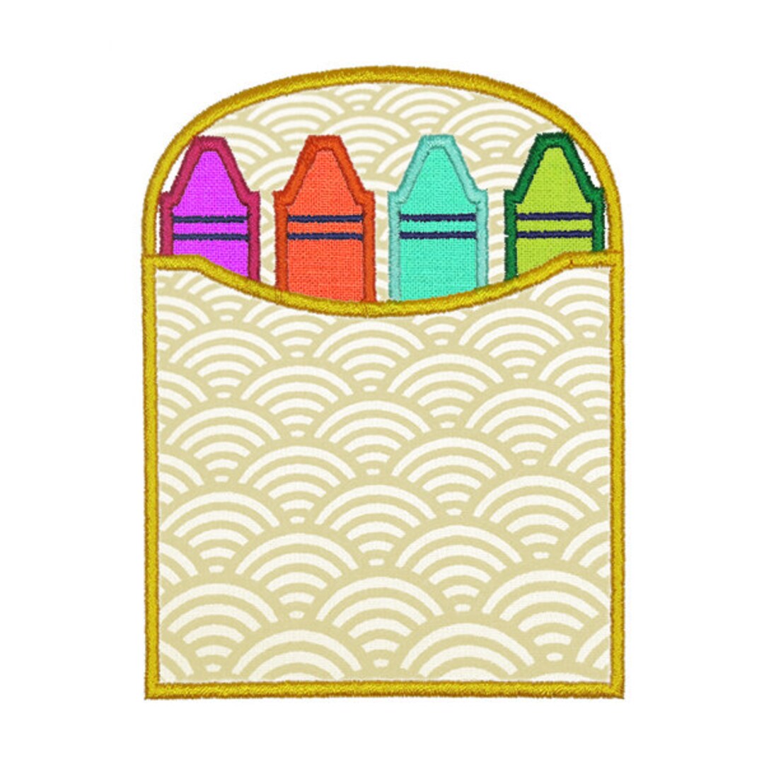Pen Box Embroidery Design Instant Download - Etsy