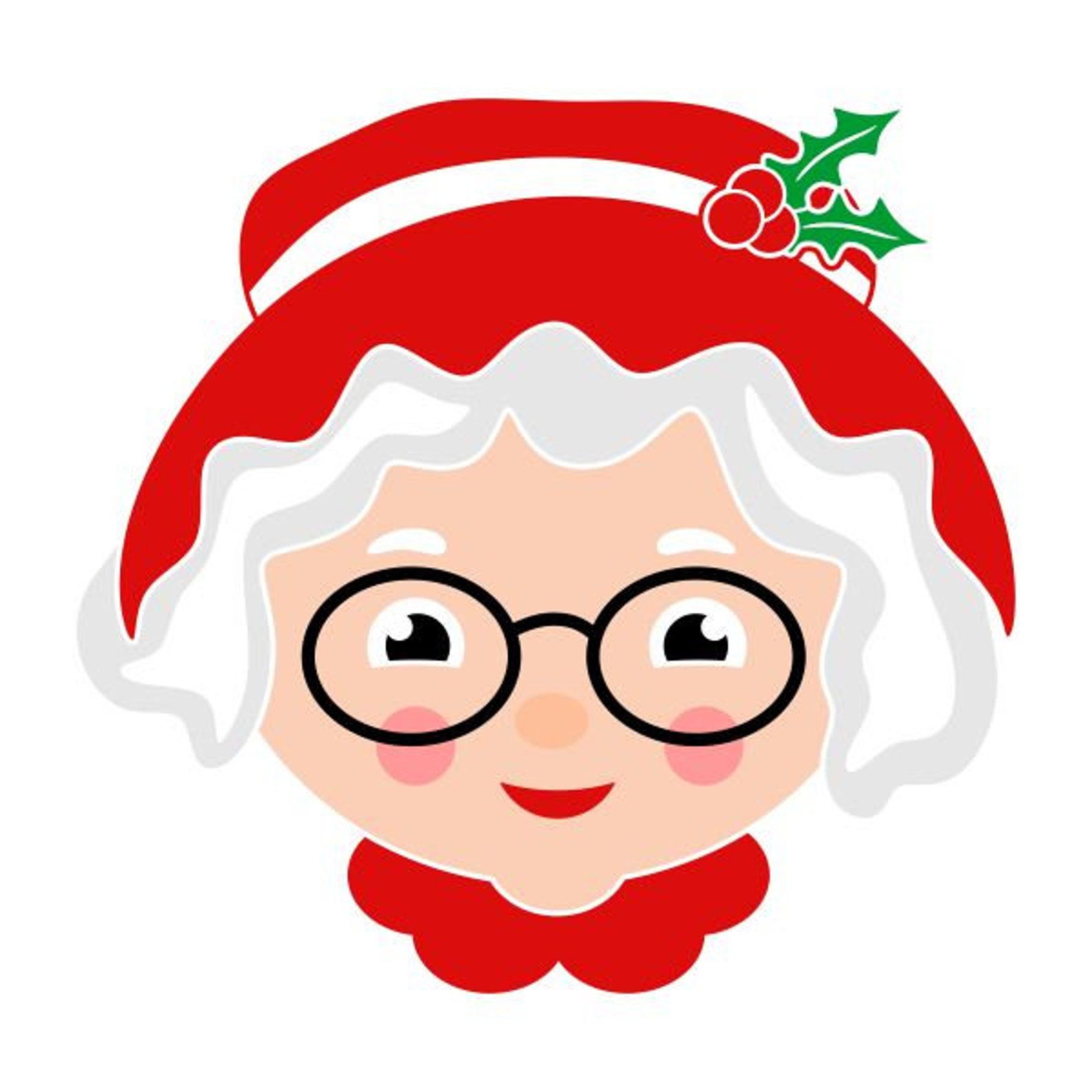 Mrs Santa Claus Cuttable Design PNG DXF SVG & eps File for | Etsy