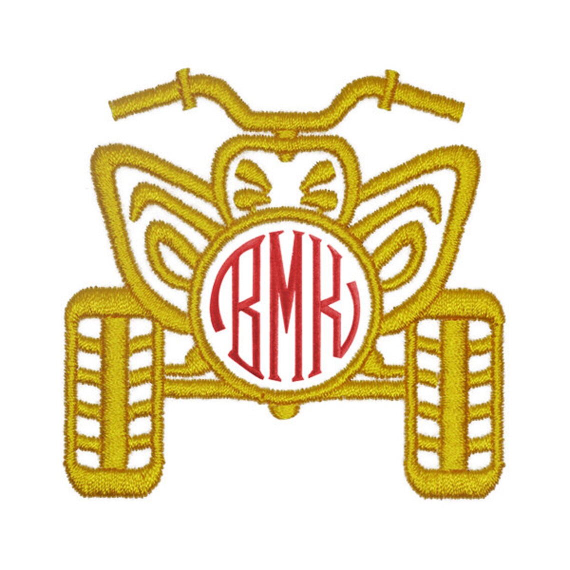 ATV Monogram Embroidery Frame Instant Download - Etsy