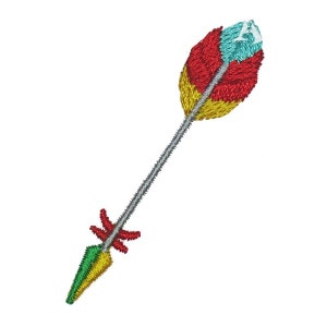 Cute Feather Arrow Pack Embroidery Design Instant Download - Etsy