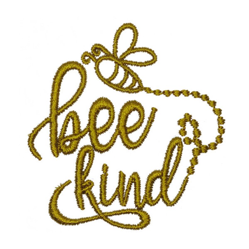 Bee Kind Embroidery Design Instant Download - Etsy