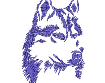 Husky Embroidery Design Husky Love Embroidery Designs Love Dog Husky ...
