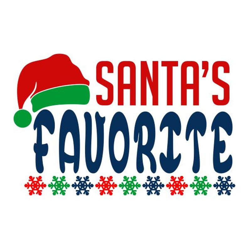 Santa's Favorite Cuttable Design PNG DXF SVG & Eps File - Etsy