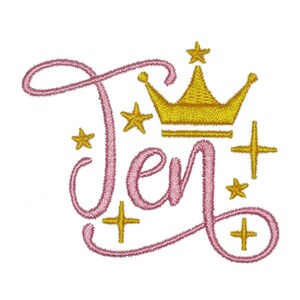 Crown Number Embroidery Design INSTANT DOWNLOAD - Etsy