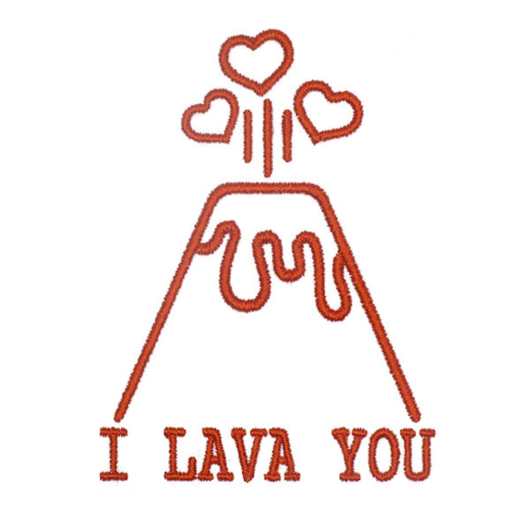 I Lava You Machine Embroidery Design INSTANT DOWNLOAD - Etsy