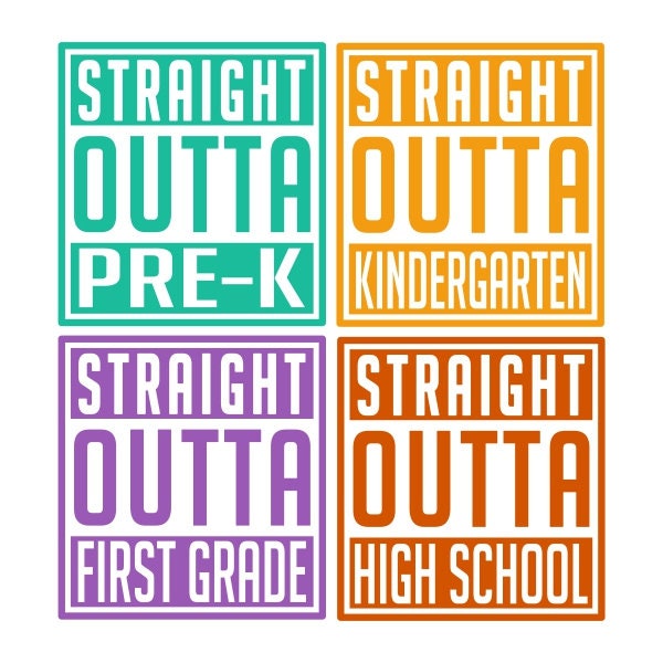 Straight Outta Pack Cuttable Design PNG DXF SVG & Eps File for - Etsy