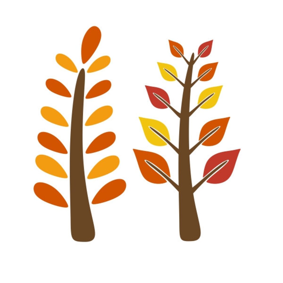 Autumn Tree Pack Cuttable Design PNG DXF SVG & Eps File for - Etsy
