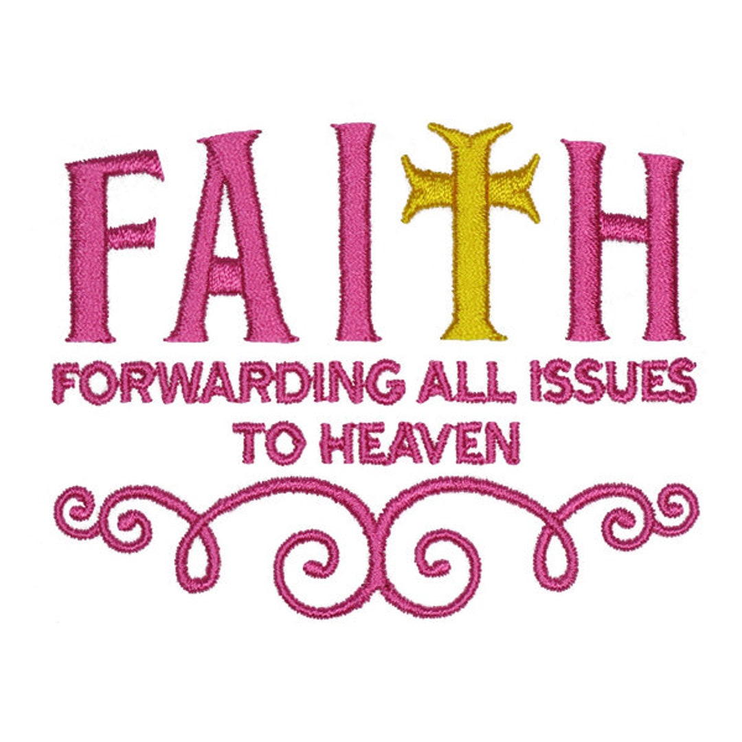 Faith Embroidery Design Instant Download - Etsy