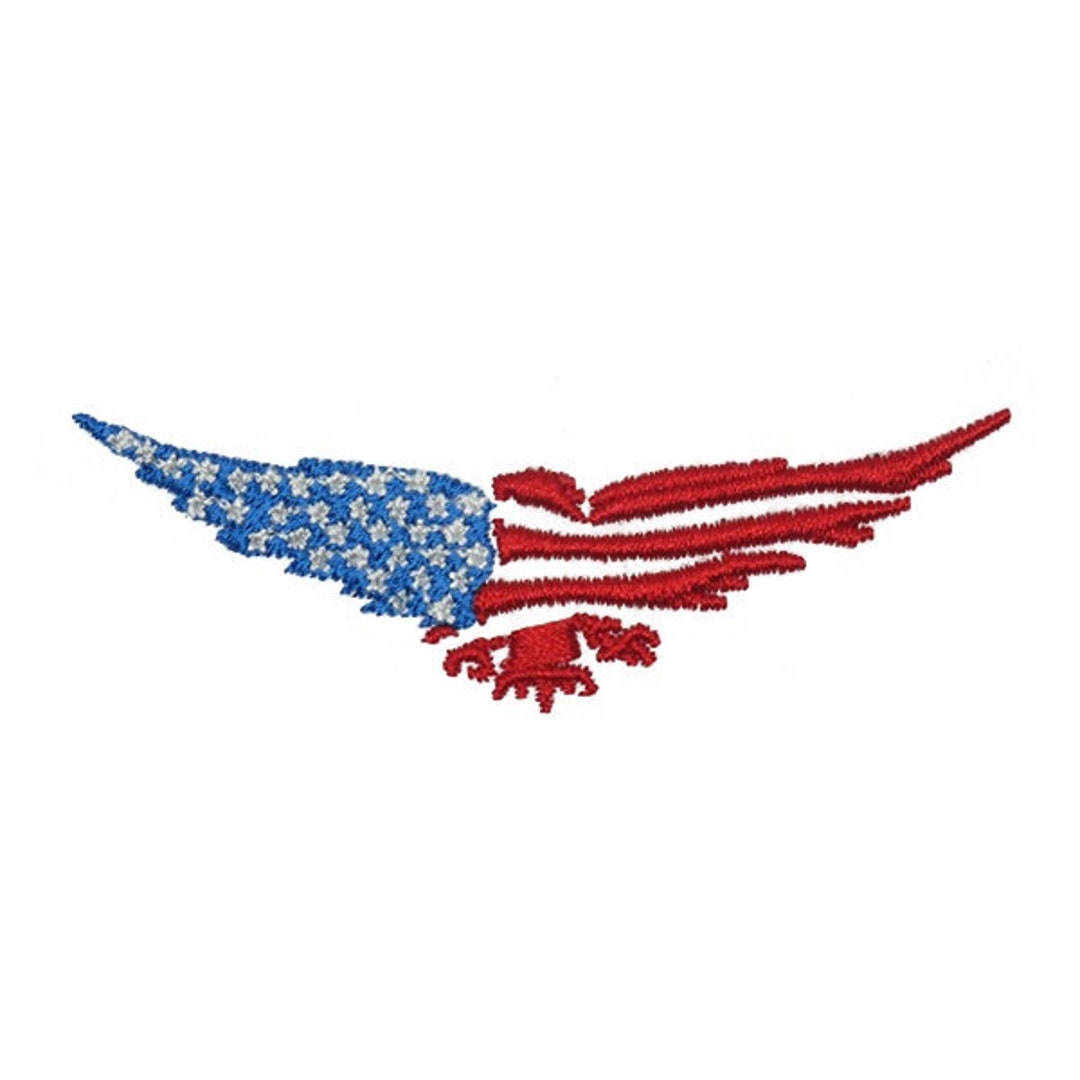 USA American Flag Eagle Embroidery Design Instant Download - Etsy