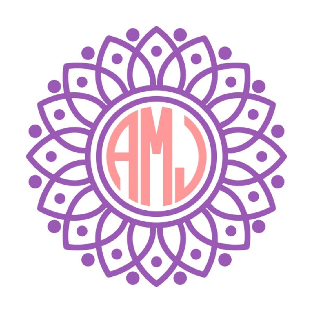 Mandala Round Frame Cuttable Design PNG DXF SVG & Eps File for ...