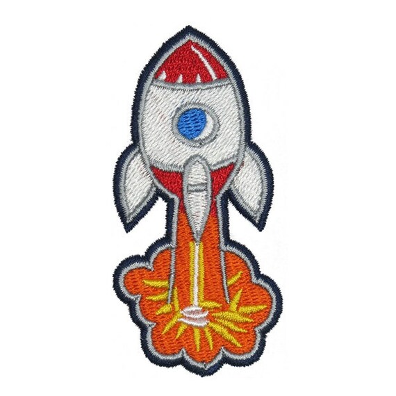 Rocket Embroidery Design Instant Download | Etsy