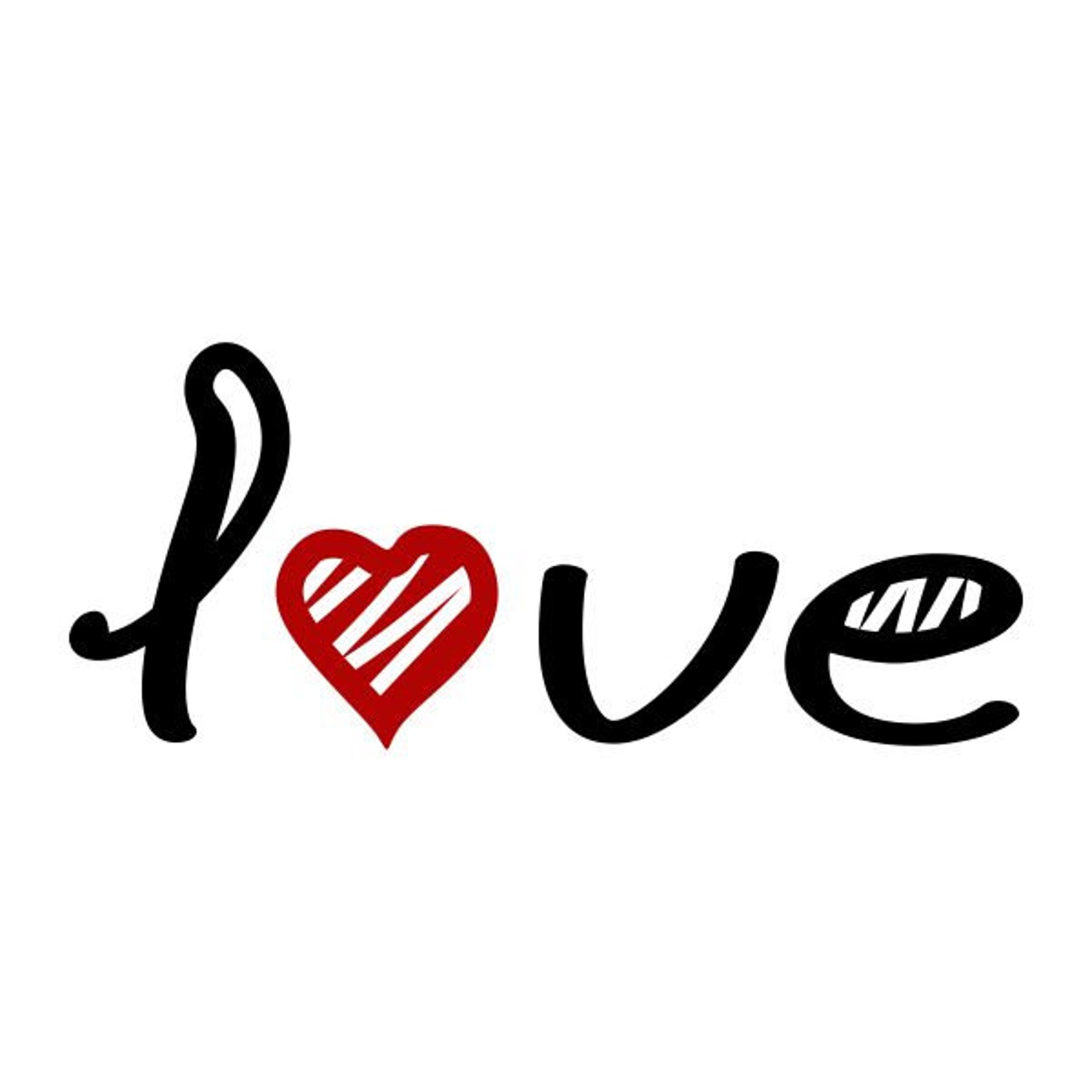 Love Cuttable Design PNG DXF SVG & eps File for Silhouette | Etsy
