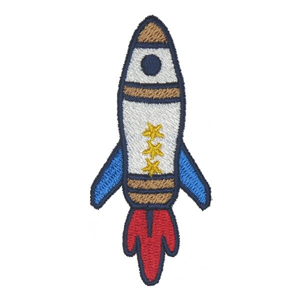 Rocket Embroidery Design Instant Download | Etsy