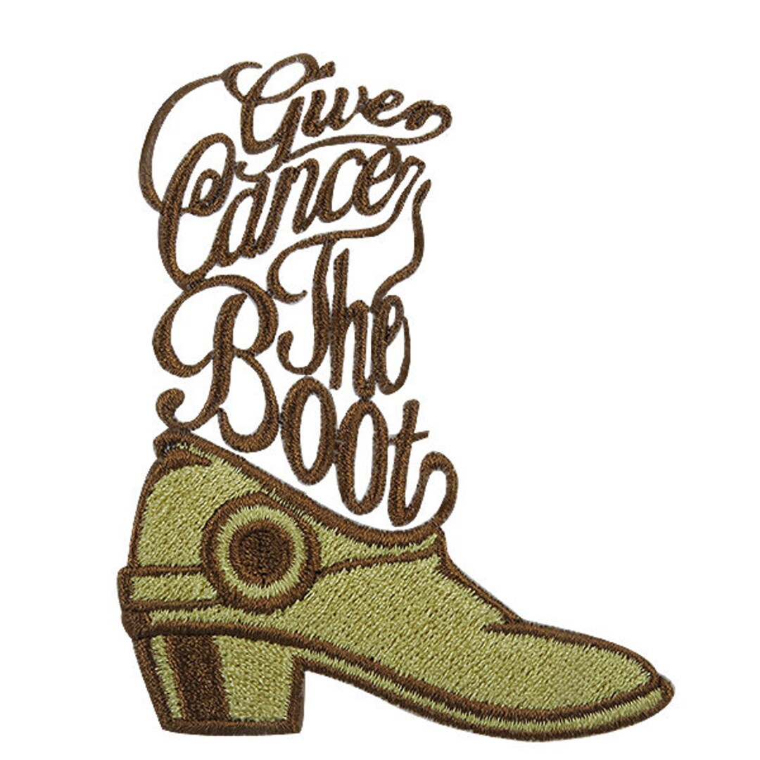 Give Cancer the Boot Embroidery Designs Instant Download - Etsy
