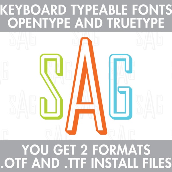 Maxwell Embroidery Font - Etsy