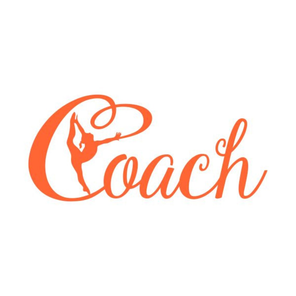 Gymnastics Coach Cuttable Design PNG DXF SVG & Eps File for | Etsy Canada