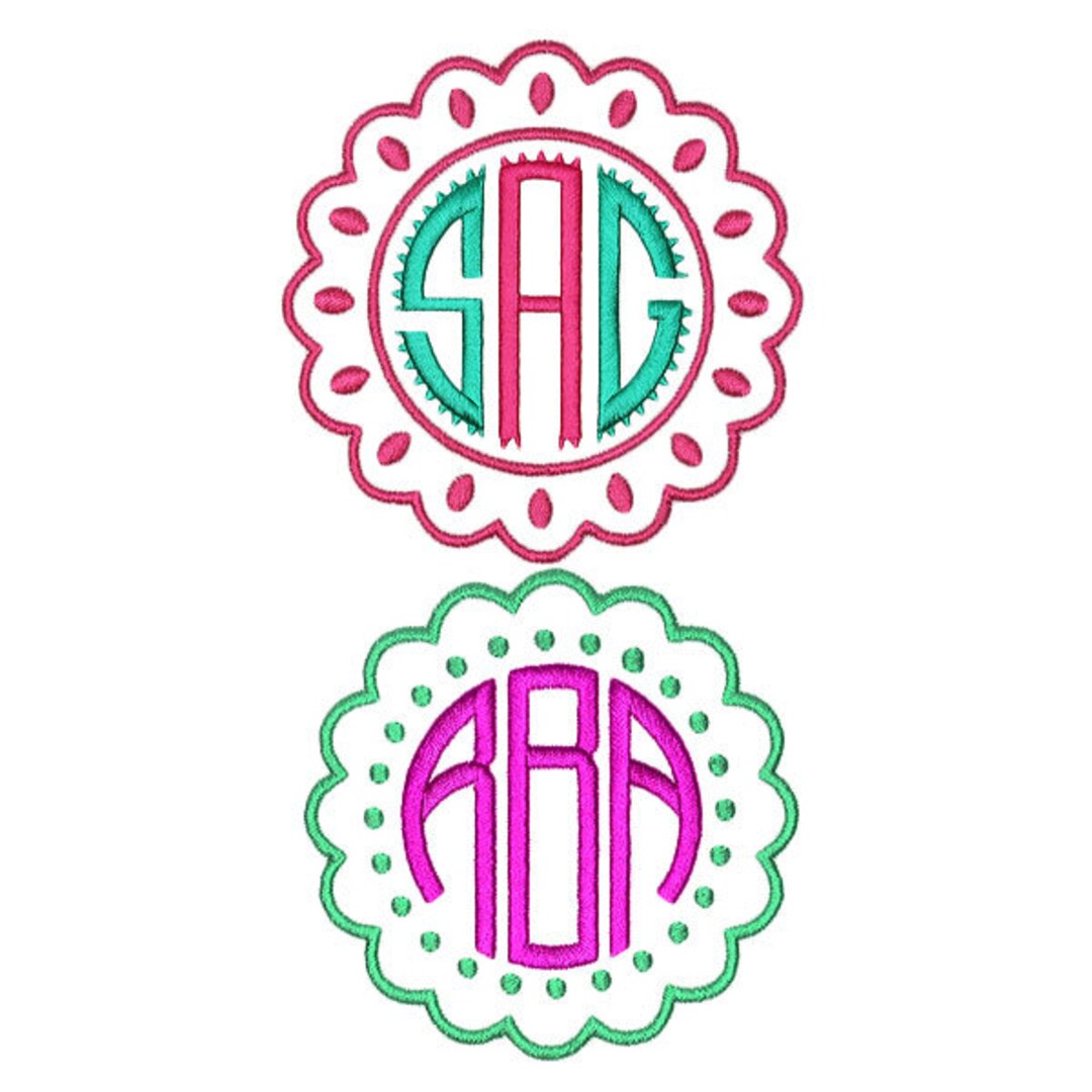 Flower Embroidery Frame Instant Download - Etsy