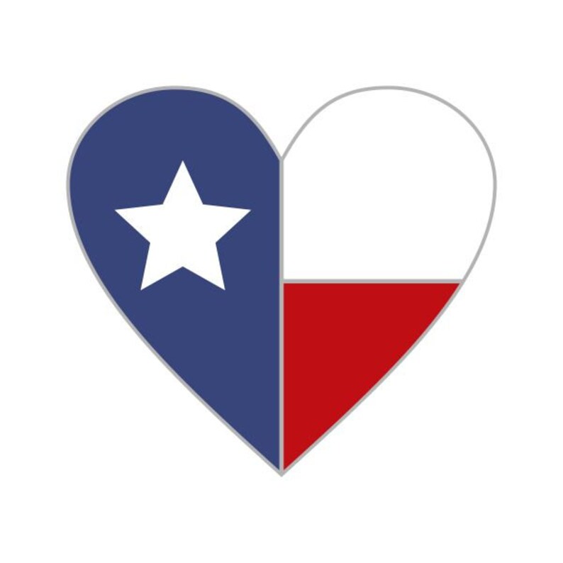 Texas Heart Cuttable Design PNG DXF SVG & eps File for | Etsy