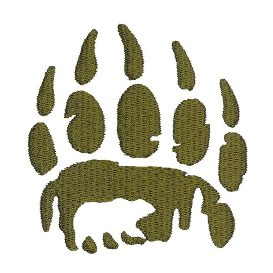 Bear Paw Embroidery Design Instant Download - Etsy