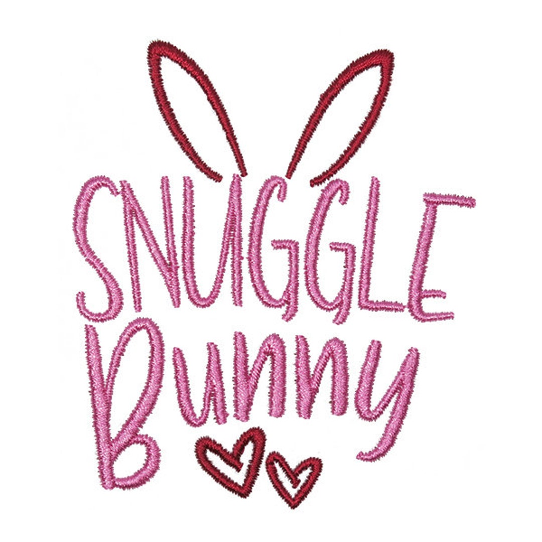 Snuggle Bunny Embroidery Design Instant Download - Etsy