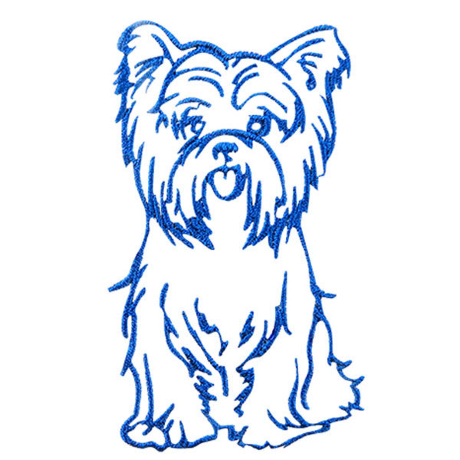 Yorkshire Terrier Dog Yorkie Embroidery Design Instant | Etsy