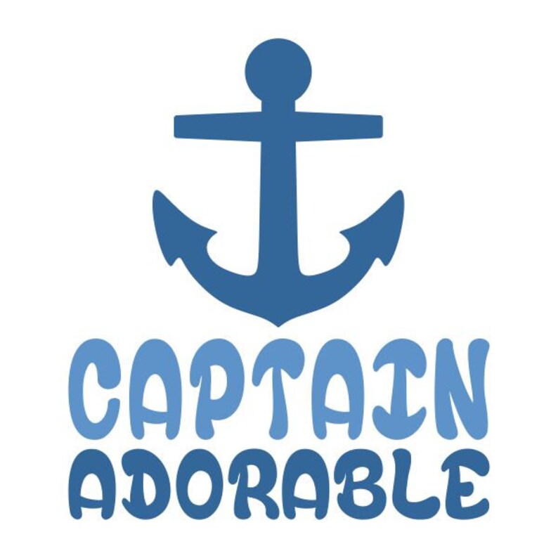 Captain Adorable Cuttable Design PNG DXF SVG & Eps File for - Etsy