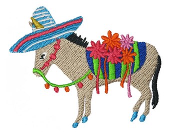 Donkey Head Machine Embroidery Design, Embroidery Designs, Machine ...