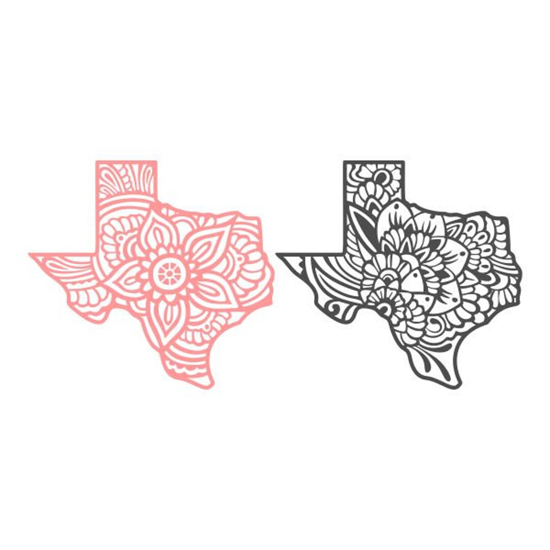 Texas State Pattern Cuttable Design PNG DXF SVG & Eps File for - Etsy