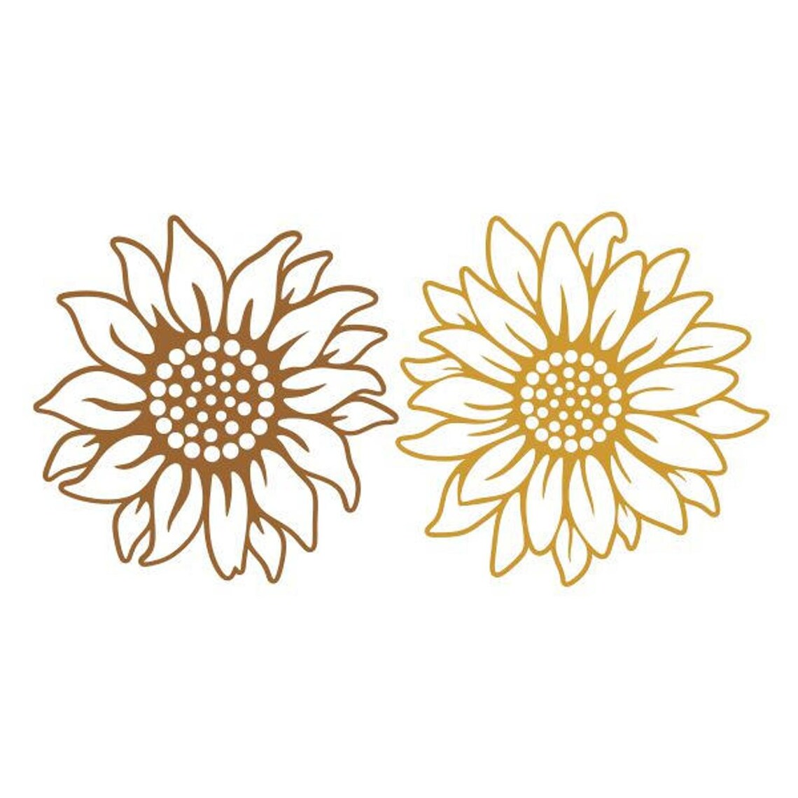 Sunflower Flower Garden Cuttable Design PNG DXF SVG & Eps File - Etsy