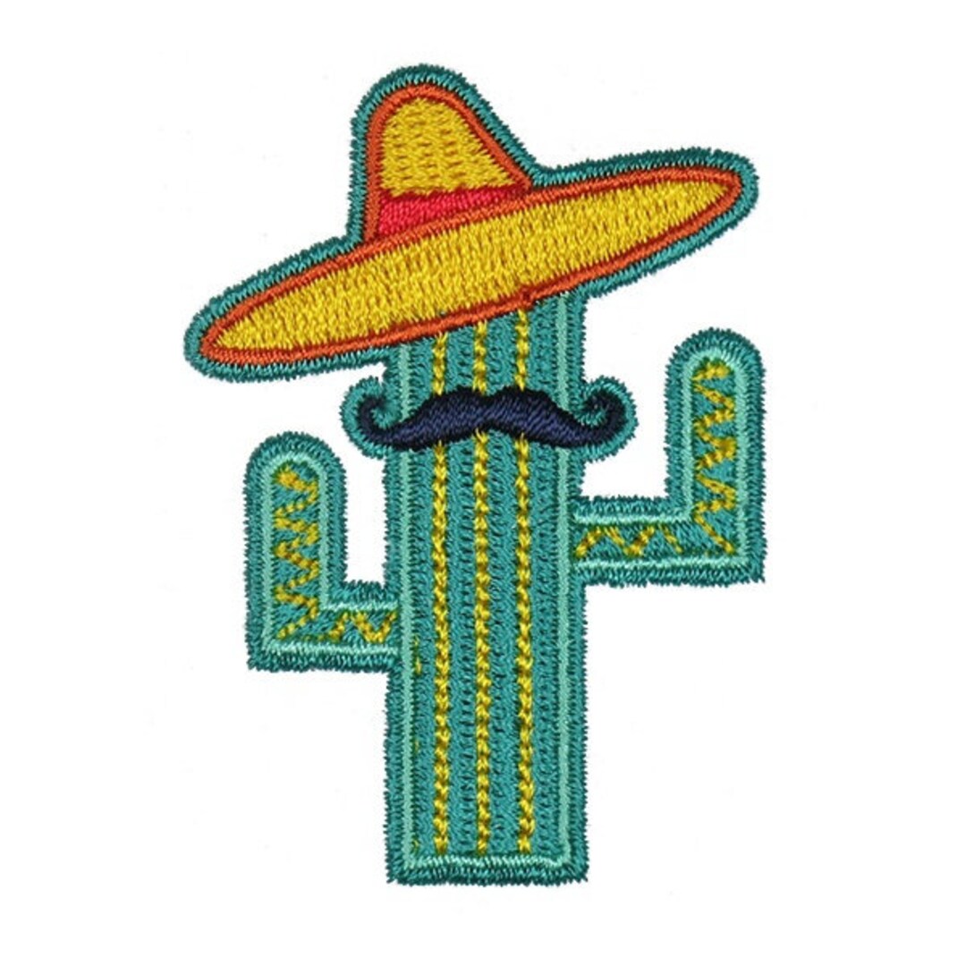 Mexican Cactus Embroidery Design Instant Download - Etsy