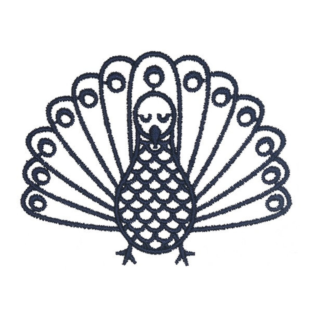 Peacock Embroidery Design Instant Download - Etsy