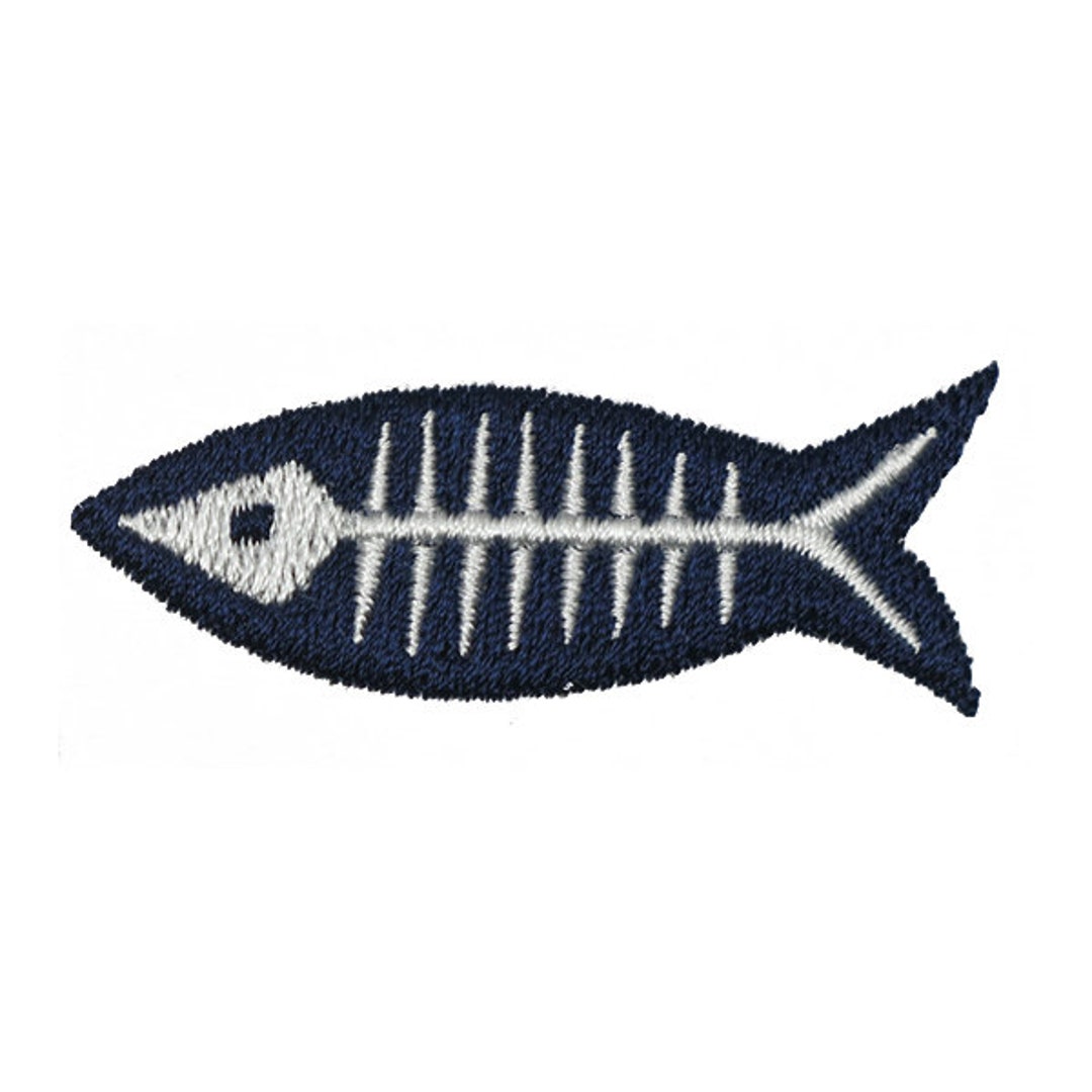 Fish Bones Embroidery Design Instant Download - Etsy