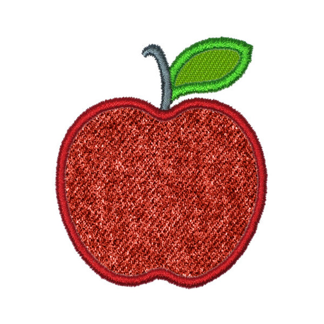 Apple Applique Embroidery Design Instant Download - Etsy