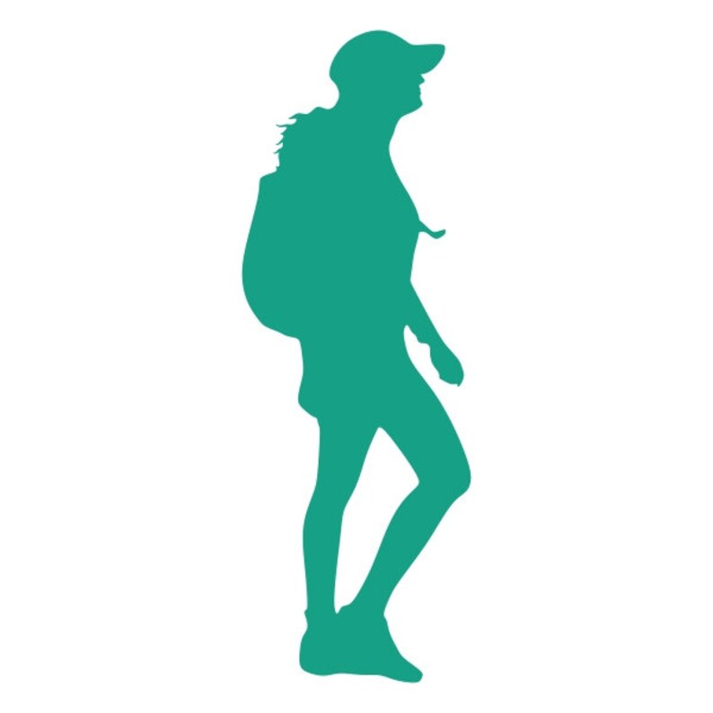 Silhouette Girl Packer Cuttable Design PNG DXF SVG & Eps File - Etsy