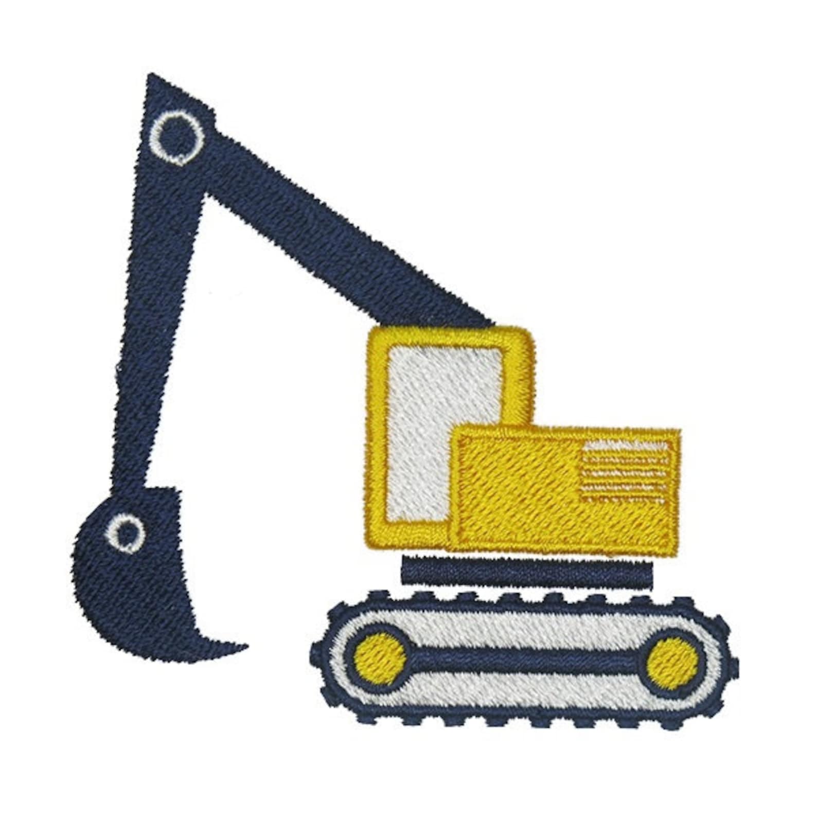 Construction Excavator Embroidery Design Instant Download - Etsy