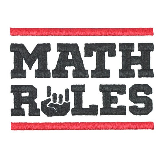 Math Rules Embroidery Design Instant Download - Etsy
