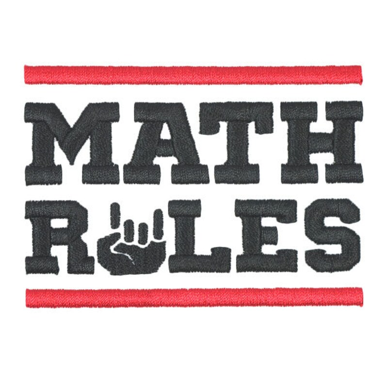 Math Rules Embroidery Design Instant Download - Etsy