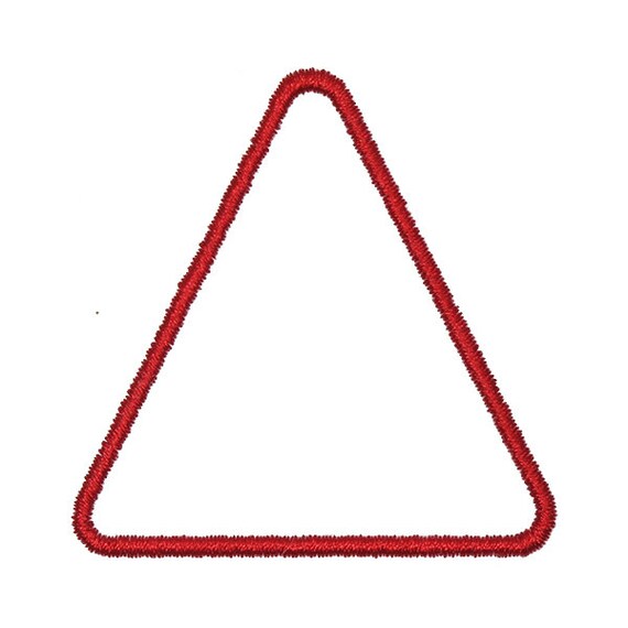 Rounded Triangle Embroidery Design Instant Download | Etsy