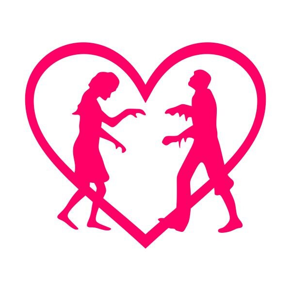 Zombie Love Cuttable Design PNG DXF SVG & Eps File for - Etsy