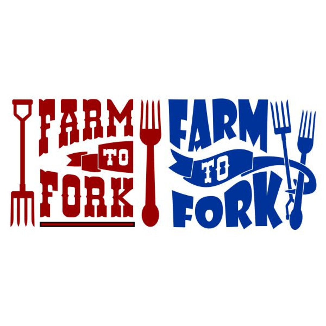 Farm to Fork Cuttable Design PNG DXF SVG & Eps File for Silhouette ...